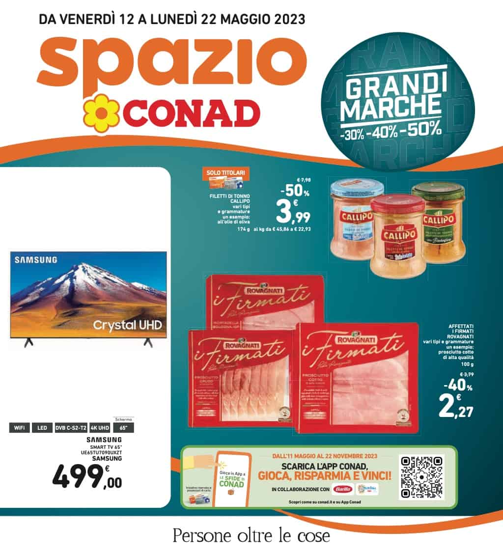 Nuova anteprima volantino Conad, dal 12 maggio 2023 promo "gemella" di ...