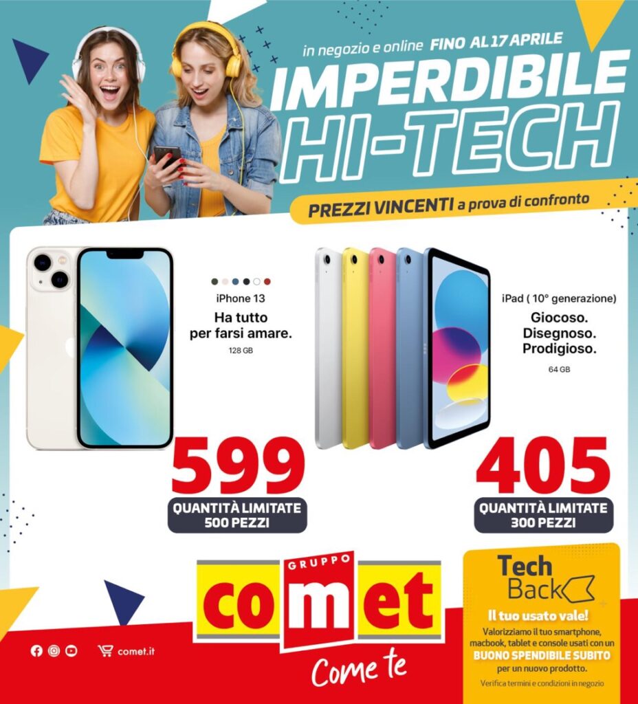 Il volantino Comet dal 4 aprile 2024 è Imperdibile (Hi-Tech), ecco le offerte! - ultimoprezzo.com